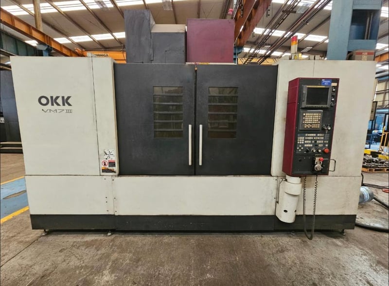 OKK #VM7-III, CNC vertical machining center, 30 automatic tool changer ...