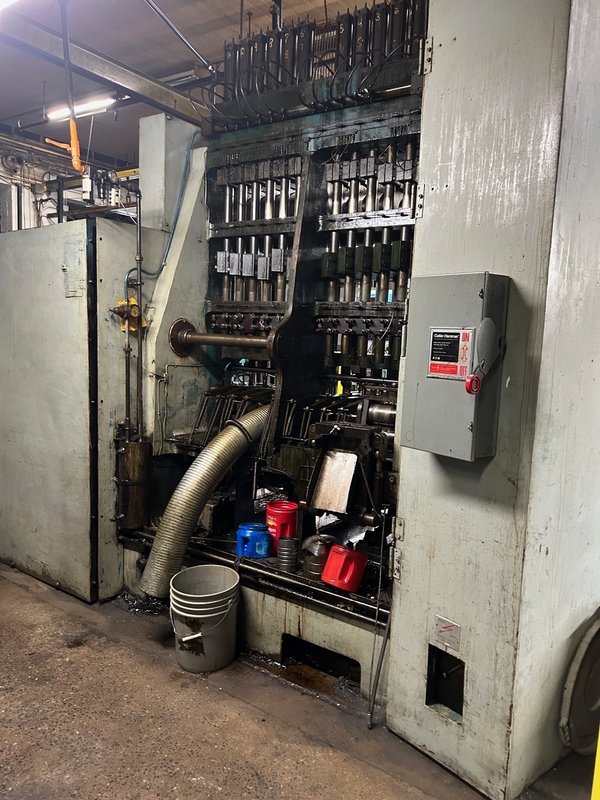 Platarg #912, ICOP transfer press, 6.5" stroke, 6" W chopper, strip ...