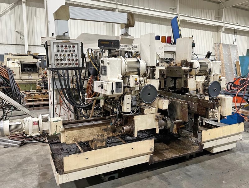 6.25" x 46" Hey #3, automatic double ended facing & centering machine ...