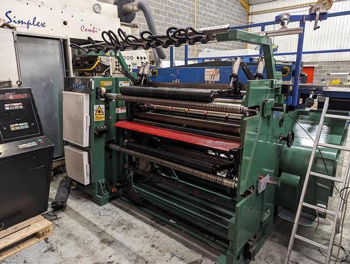 63" Titan #SR6-Duplex, with perforator & trim winder, splice table ...