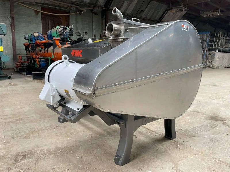 FMC #75B, Pulper Screw Extractor/Finisher, 15 HP, 75-100 GPM, 1760 RPM ...