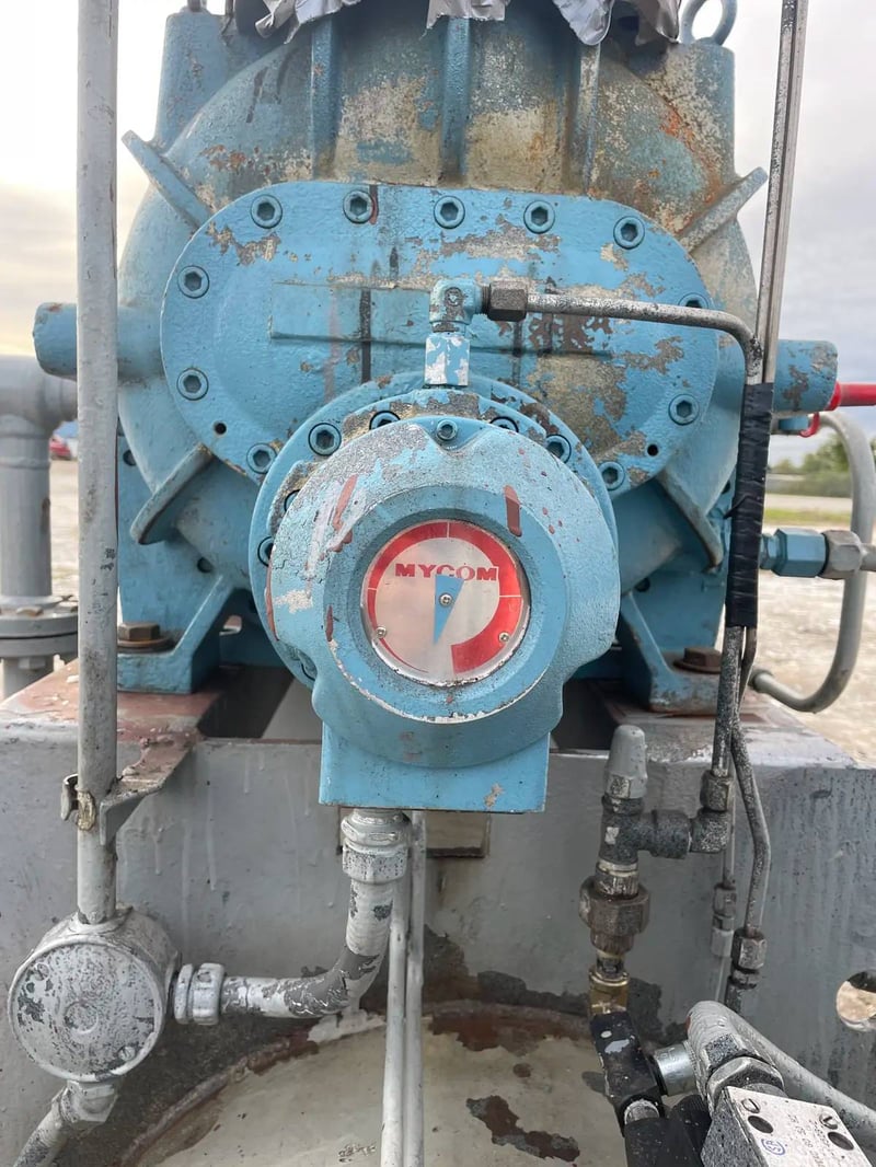 250 HP FES #225E, Rotary Screw Compressor Package, Mycom 200MUD-HX, 230 ...