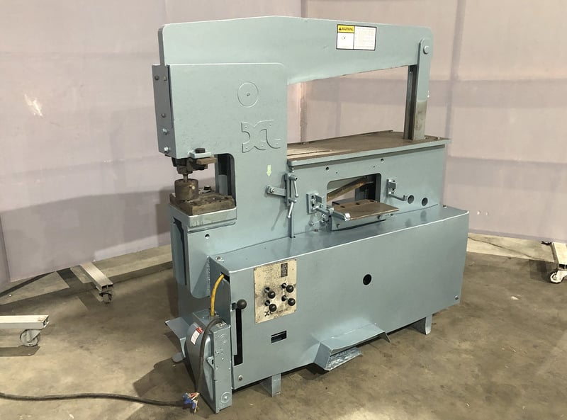 1" x 1" x 3/4" XL Excel #LTD #7076, hydraulic ironworker, 70 ton, 2 ...