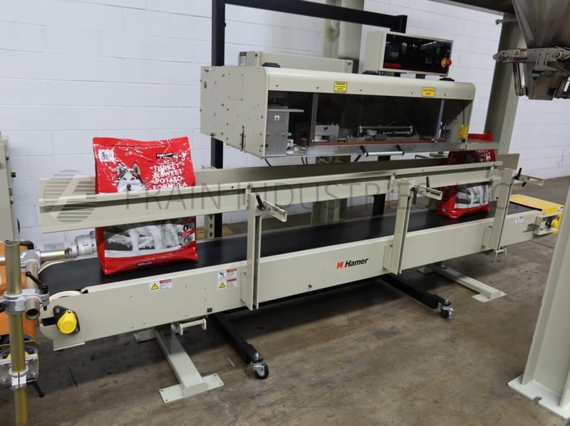 Hamer Fischbein #600NW, complete bag filling system, 5-15 bags/minute ...