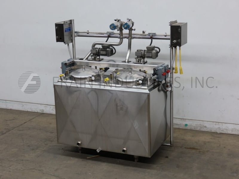 100 gallon Stainless Fabrication Inc., dual compartment 316 Stainless ...