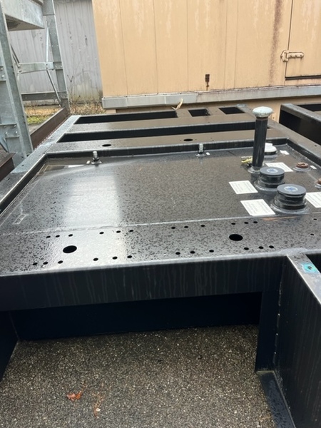 200 gallon Double wall sub base diesel fuel tank, 150" L x 80" W x 37 ...