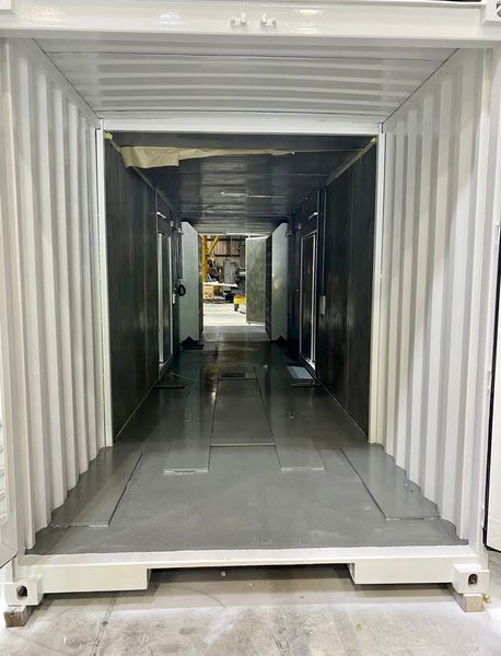 40' SA ISO container, sound attenuated enclosure, 3" side wall ...