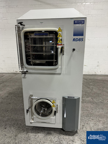 Millrock Technology #RD85 Freeze Dryer, 6 Sq Ft., Stainless Steel, (4) 12" x 24" shelves, (3 ...
