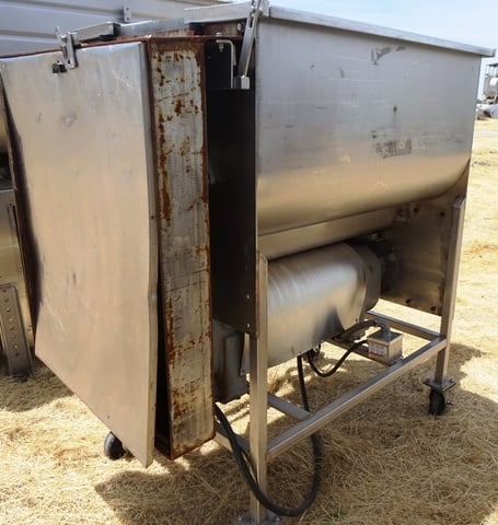 15 cu.ft. Dual Shaft Paddle Mixer w/Meat Grinder, Stainless Steel, 30 ...