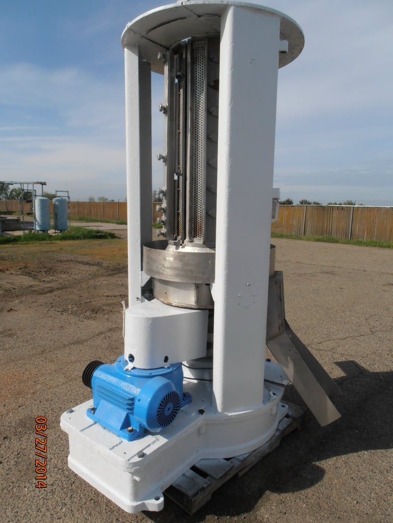 Jones, Vertical Screw Press, 6" diameter Liquid discharge, 12" width ...