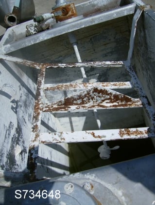 125 gallon Stainless Steel Rectangular Tank, 20" x 42" x 36" tall, open ...