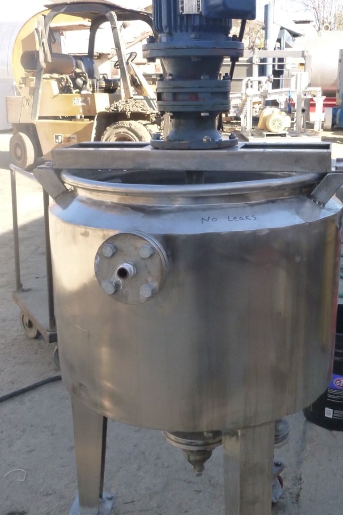 25 gallon Stainless Steel Jacketed & Agitated Tank, Stainless Steel, 20 ...