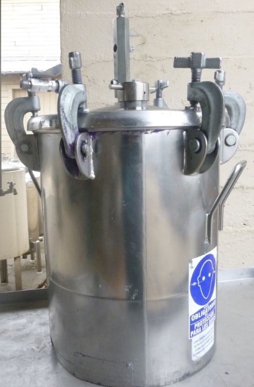 5 gallon DeVilbiss QMS #1416-497, Tank/Pressure Vessel, Stainless Steel ...