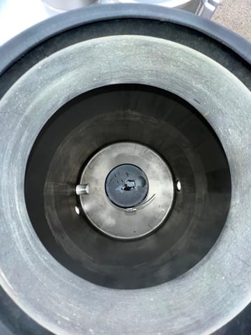 50 gallon Stainless Steel CIP Tank, 24" diameter x 24" straight side, 2 ...