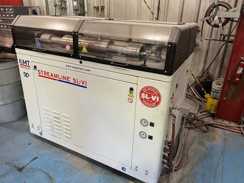 KMT Streamline #SL-VI, 50 HP, waterjet intensifier pump, 800 hours ...