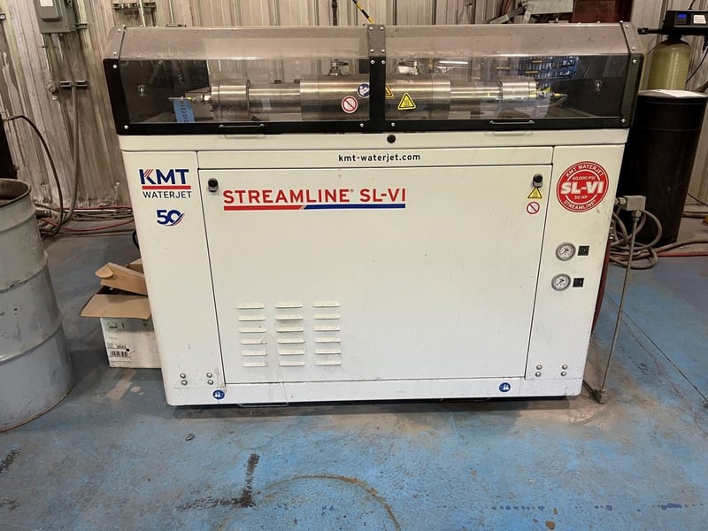 KMT Streamline #SL-VI, 50 HP, waterjet intensifier pump, 800 hours ...