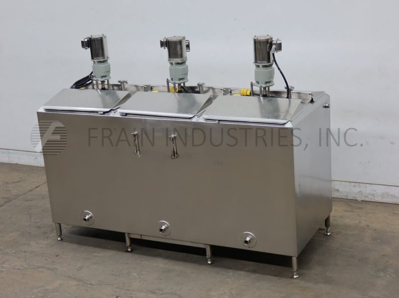 450 gallon Cherry Burrell #BC, (3) 150 gallon compartment, 304 ...