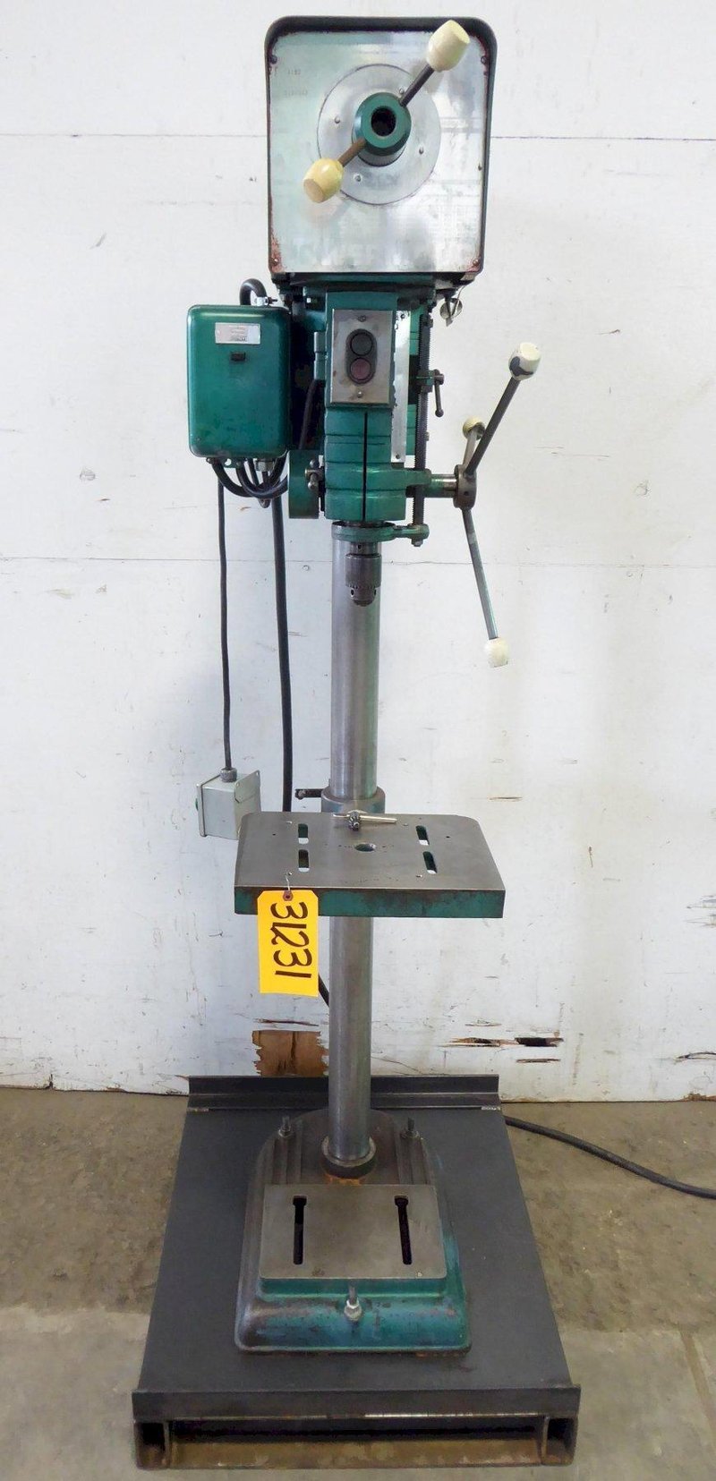 15" Powermatic #1150, floor single spindle drill, 6" spindle travel ...