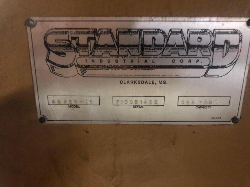 325 Ton, Standard #AB325-16, hydraulic press brake, 16' overall, 173 ...