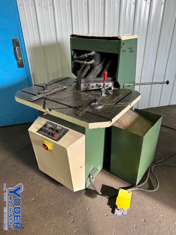 .128" gauge x 12" x 12" Custom, hydraulic corner notcher, 3 HP ...