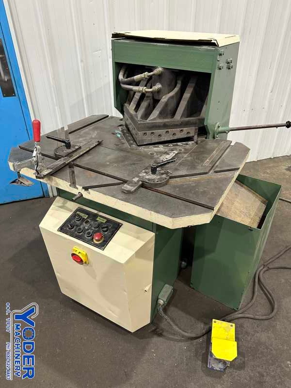 10" gauge x 12" x 12" Custom, hydraulic corner notcher, 3 HP, electric ...