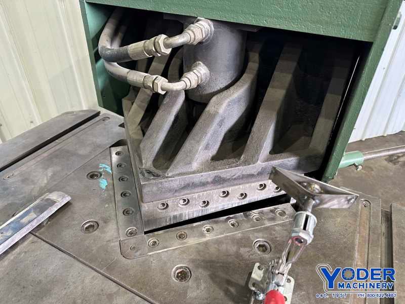 10" gauge x 12" x 12" Custom, hydraulic corner notcher, 3 HP, electric ...