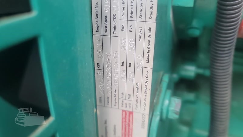 50 KW Cummins #4BT3.9, 3-phase, 441 hours, enclosure fuel base tank ...
