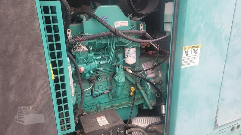 50 KW Cummins #4BT3.9, 3-phase, 441 hours, enclosure fuel base tank ...