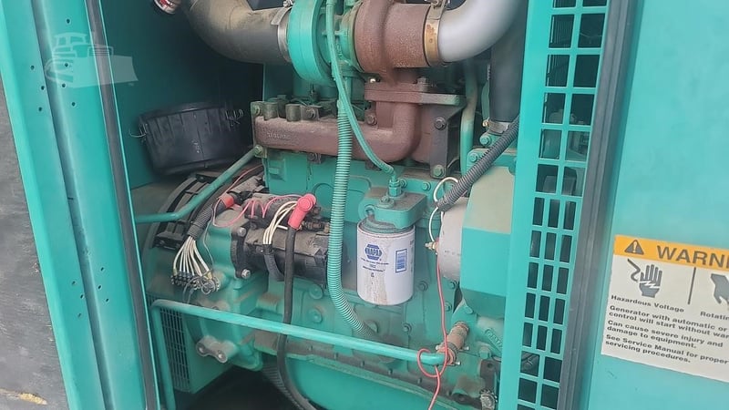 50 KW Cummins #4BT3.9, 3-phase, 441 hours, enclosure fuel base tank ...
