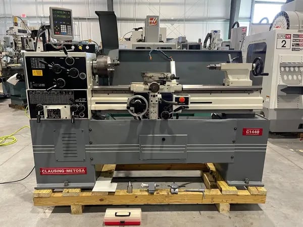 14"/20" x 40" Clausing Metosa #C1440, engine lathe, 8" chk, 3-jaw, 1.65 ...