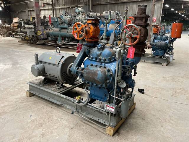 75 HP, York A3089 8-Cylinder Reciprocating Compressor Package, 230/460 ...