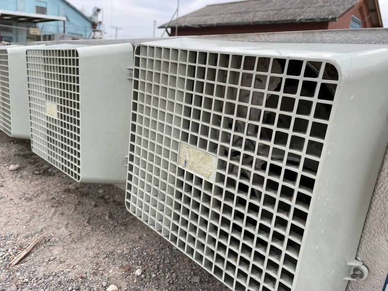 6 Fans, Bohn #HGT2040F Freon Evaporator Coil, Medium Temperature for ...