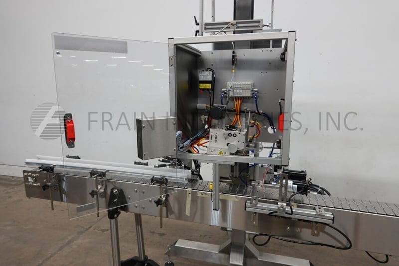 Axon #EZ-130, automatic, tamper evident shrink neck bander or sleeve ...