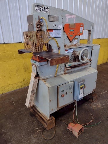Scotchman #6509-24M, hydraulic ironworker, 65 ton, 5 HP, 24" shear ...