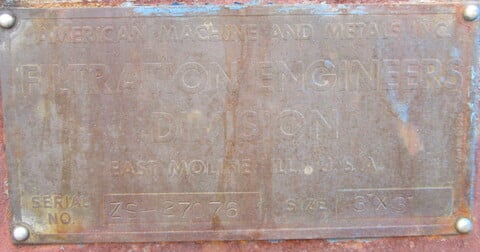 Filtration Engineers, Rotary Vacuum Drum Filter, string discharge, 3 ...