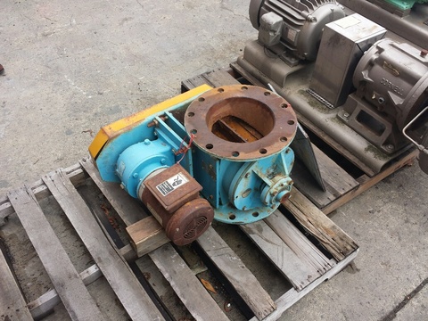 10" Carolina Conveyors, Rotary Airlock Valve, Carbon Steel, 1 HP, 230 ...