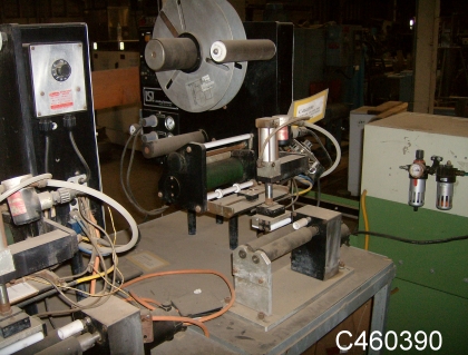 LSI #3091, Semi-Automatic Labeler, 2-3/4" tall label, set up for 7/8 ...