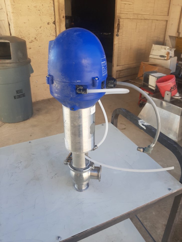 2" Tri-Clover #361TR-10M, Air-actuated Control Valve, Stainless Steel, Tri-Clamp for Sale ...