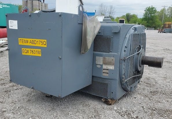 600 HP 1200 RPM General Electric, Frame 8210S, ODP, electrically OK ...