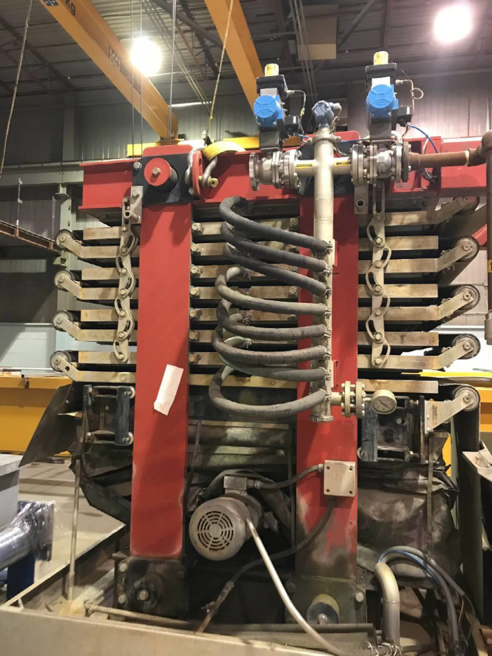 Larox #PF-12.5-A1, Vertical Pressure Filter, (8) chambers w/900 mm x ...