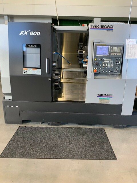 Takisawa #FX-600, CNC Lathe, 6" chuck, 1.6" bar, 11.8" turning diameter ...