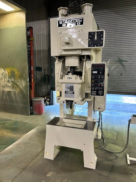 66 Ton, Stamtec #G1-60H, 2.3" stroke, 13" die height, 2.95" slide ...