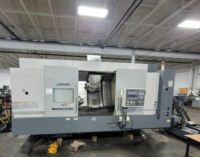Okuma #Multus-B400-W, 8" Axis CNC turning center, OSP-P200L Control, 15 ...