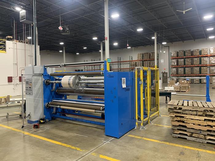 Elite Cameron #CW800HD, 94" cantilevered duplex slitter rewinder, anti ...