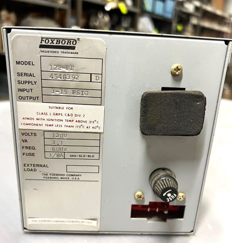 Foxboro #122-FE, pneumatic chart recorder, 3-15 psig, 120 V. for Sale ...