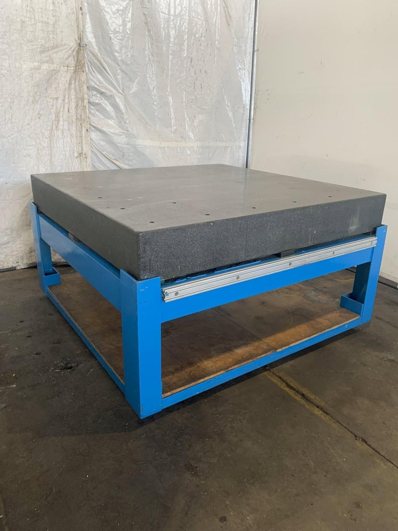 60" x 60" x 8-1/4" Granite surface table for Sale | Surplus Record