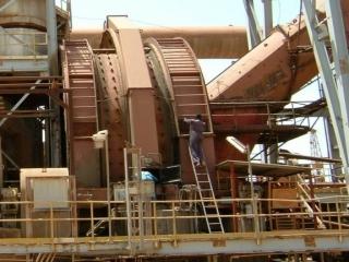 30' x 7' Allis Mineral Systems Mineral Systems, Sag Mill, Dry Grind ...