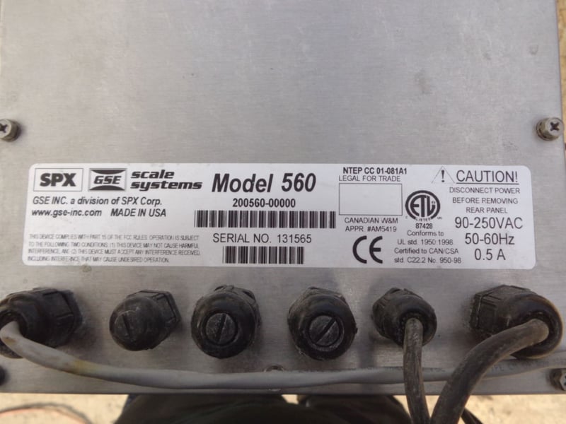 GSE Scale Systems #550, Programmable Scale, digital weight indicator ...