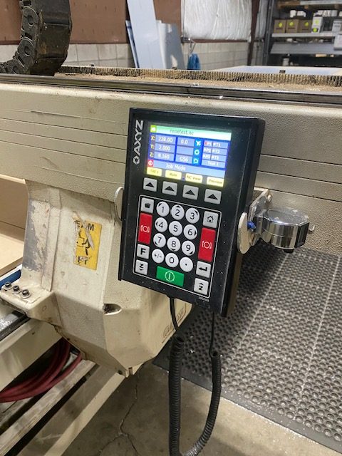 AXYZ #5022 PanelBuilder, CNC Router, 3 spindle, recent control upgrade ...