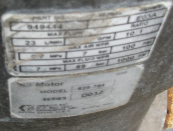 Graco #625-794, Drum Pump, Stainless Steel, 6 GPM, 100 PSI for Sale ...